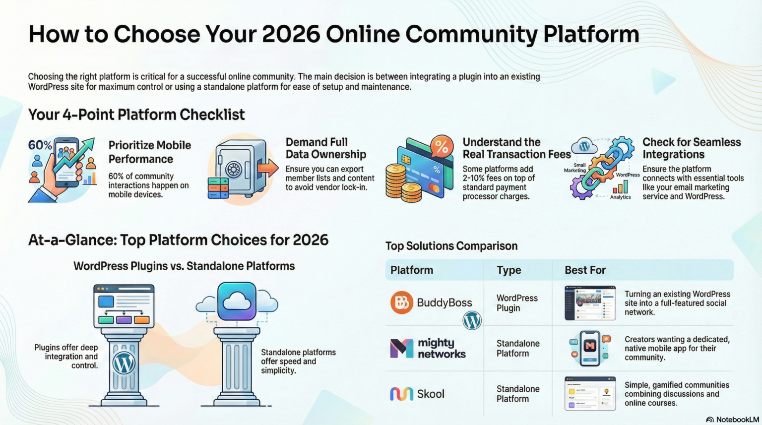 Best Online Community Platforms for WordPress For 2026